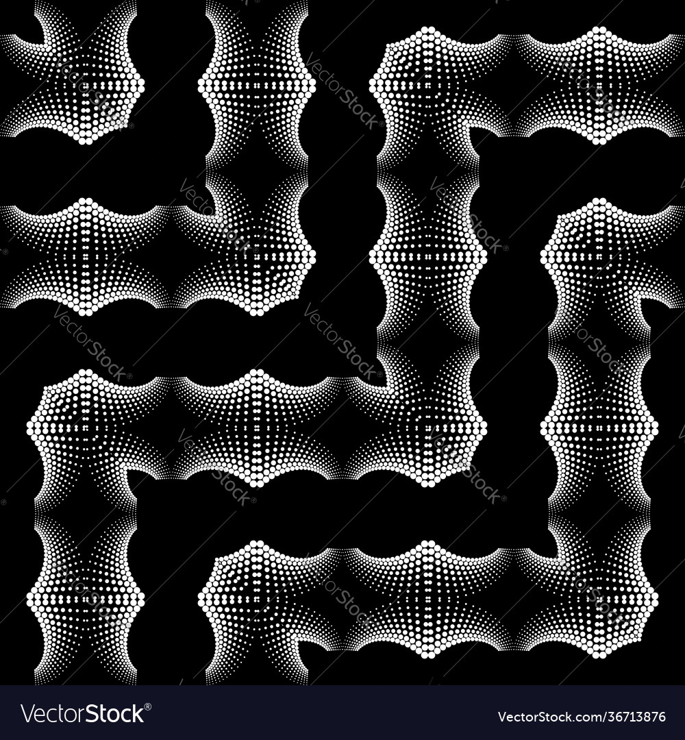 Design seamless dotted zigzag pattern Royalty Free Vector