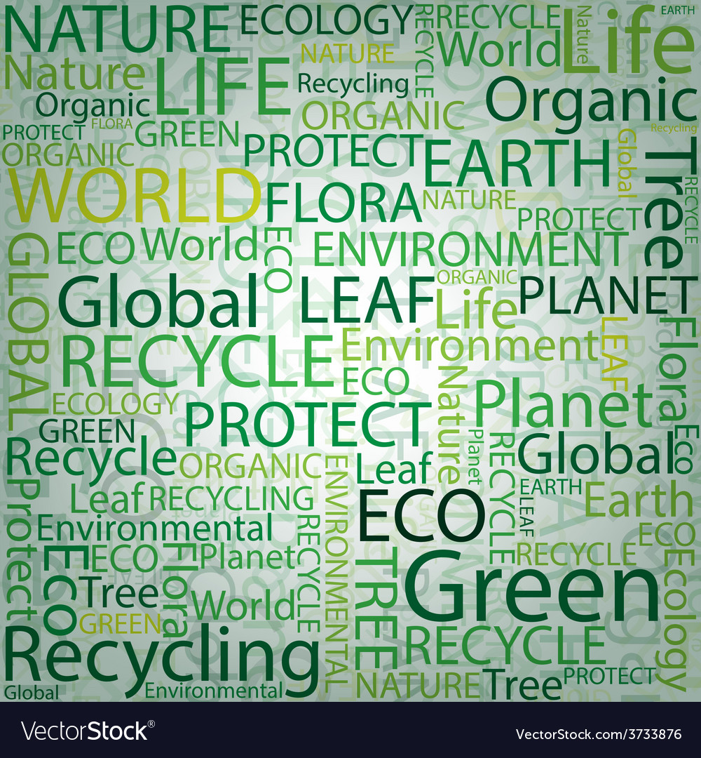 Eco font set seamless pattern Royalty Free Vector Image