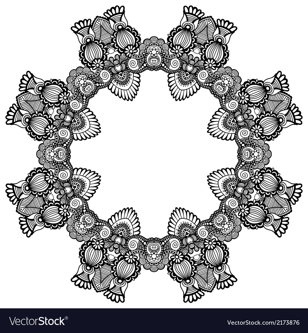Geometric doily pattern Royalty Free Vector Image