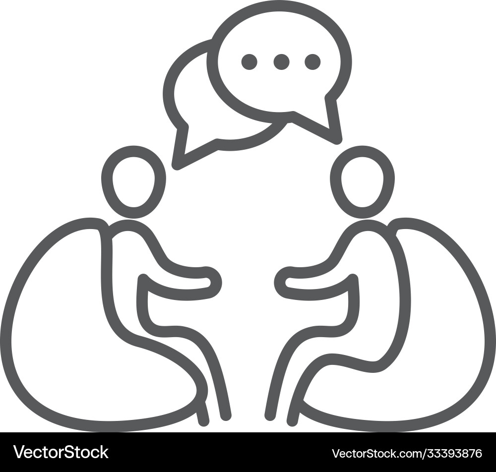 People sitting and talking coworking office Vector Image