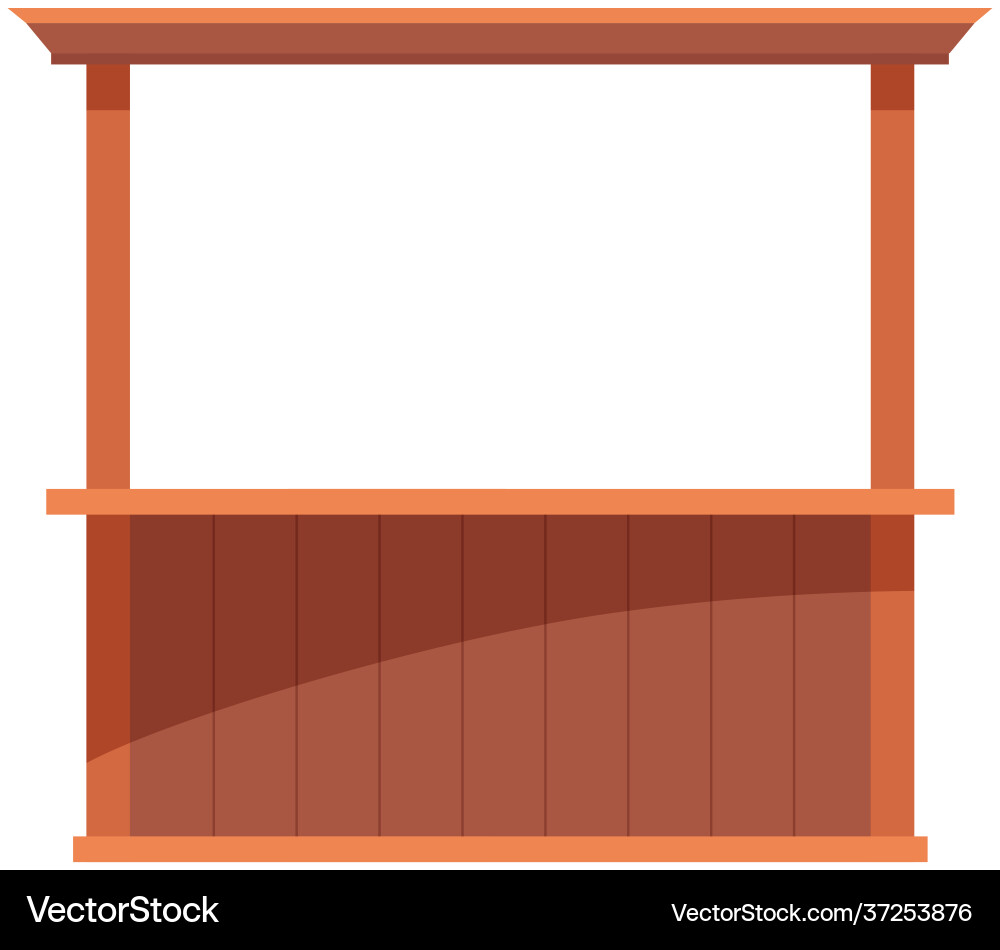 Set about wooden outdoor bars Royalty Free Vector Image