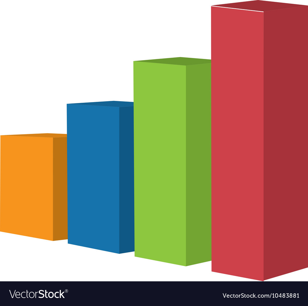 Bars infographic data design Royalty Free Vector Image