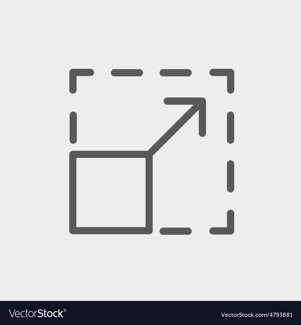 Cellphone code thin line icon Royalty Free Vector Image