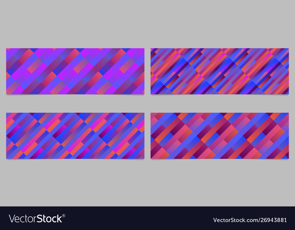Geometrical gradient rectangle pattern banner Vector Image