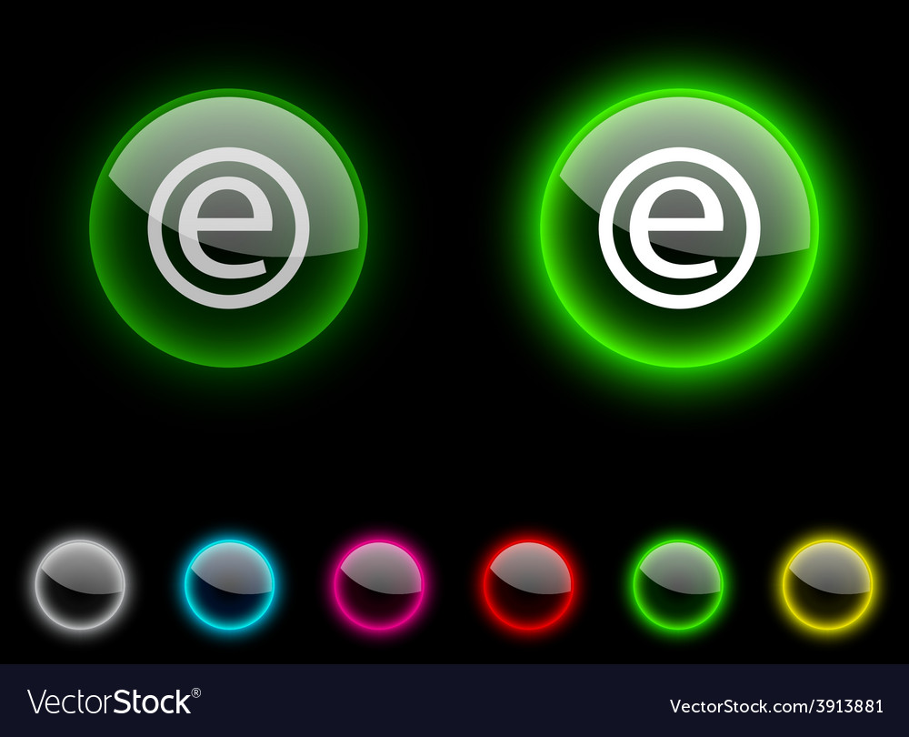 Internet button Royalty Free Vector Image - VectorStock