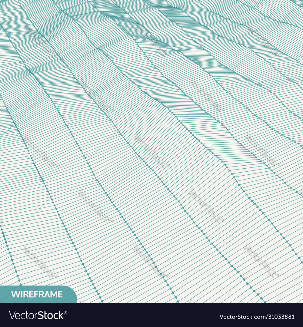 Network background connection structure wireframe Vector Image