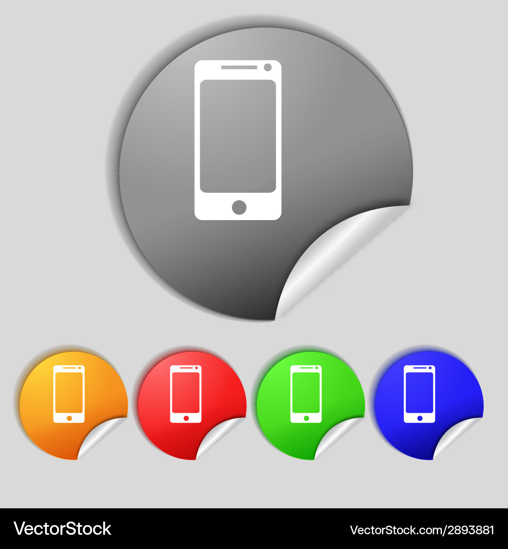 Smartphone sign icon support symbol call center Vector Image