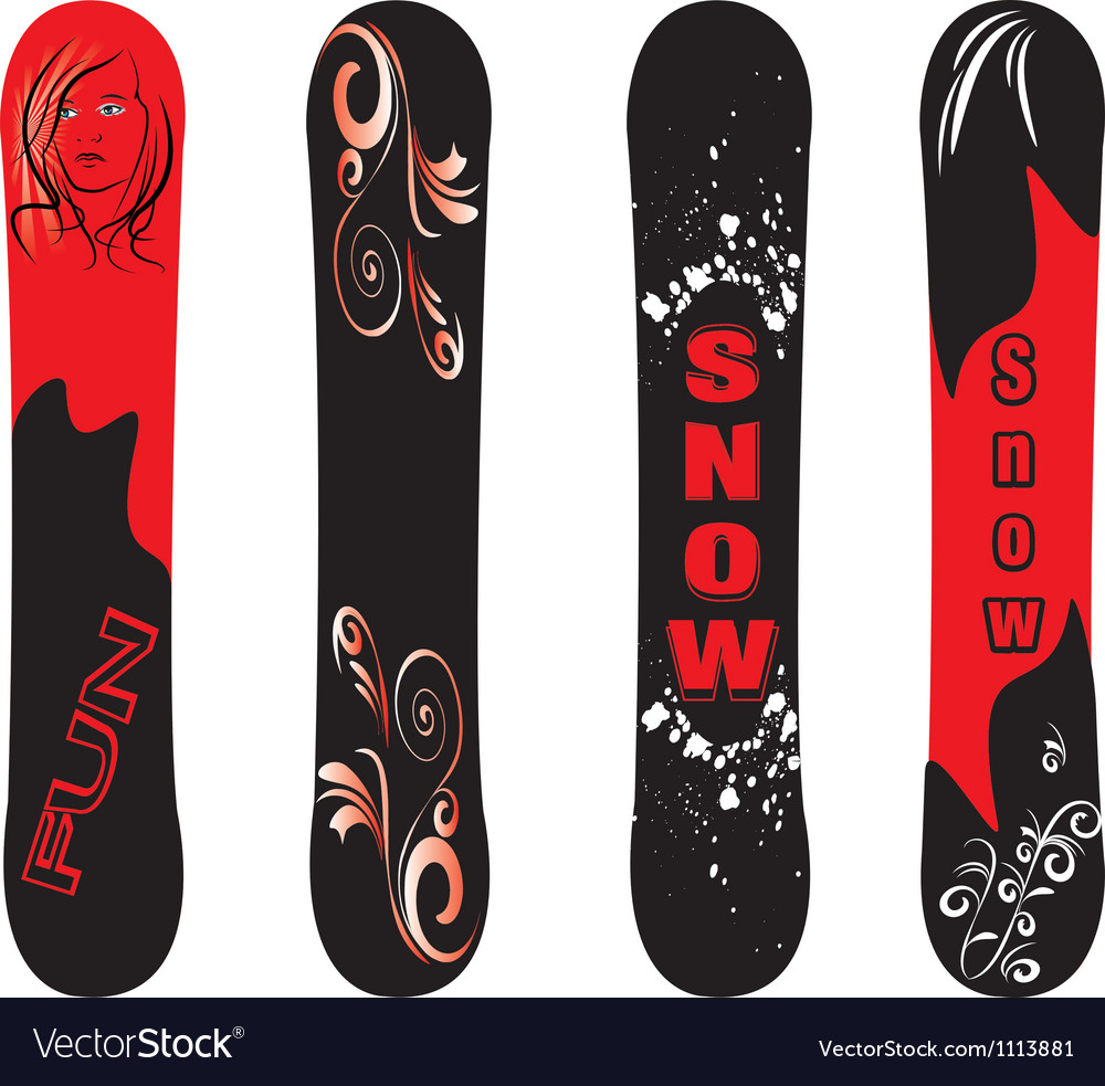 Snowboard Royalty Free Vector Image - VectorStock