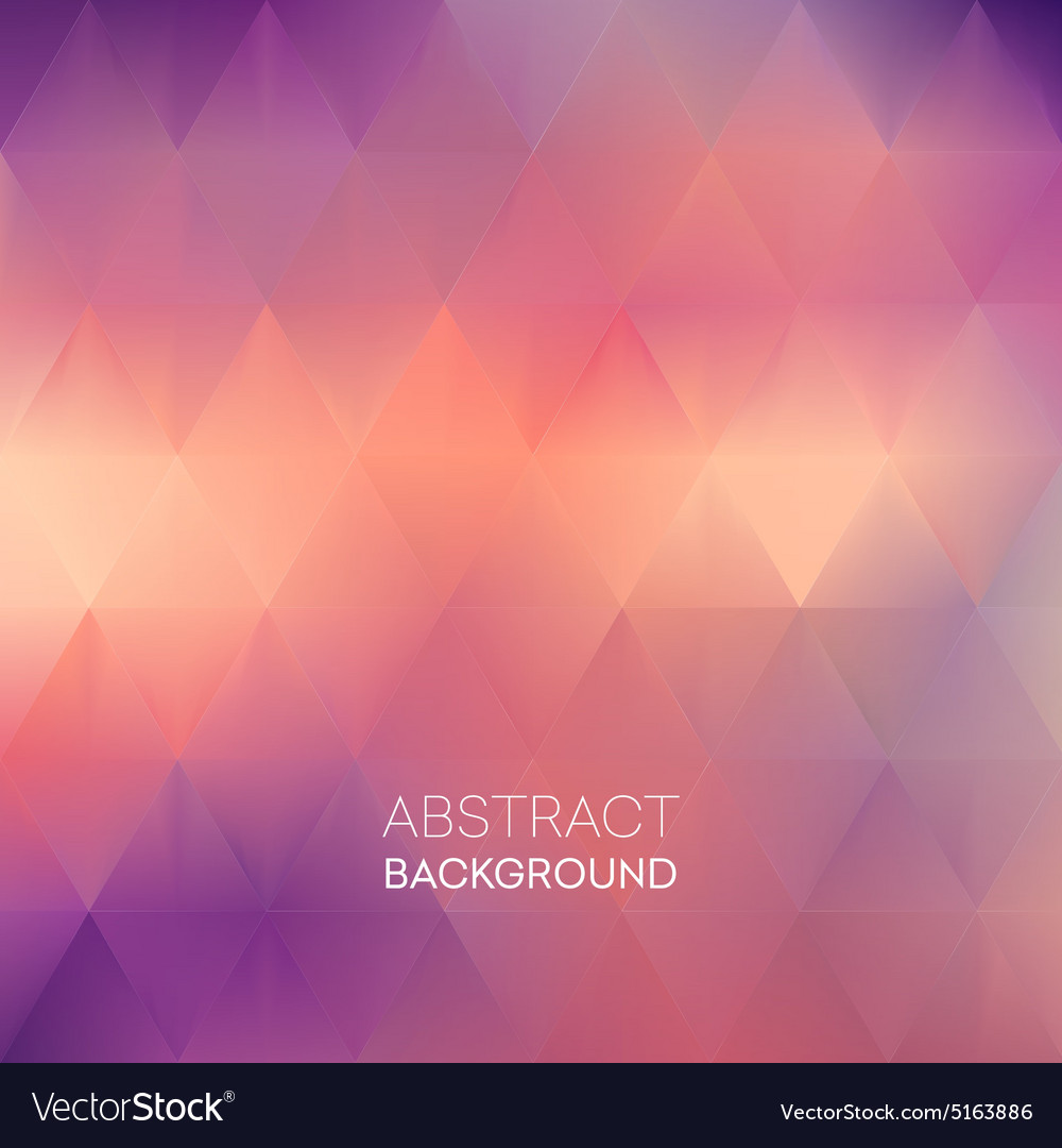 Abstract blur triangle pattern background Vector Image