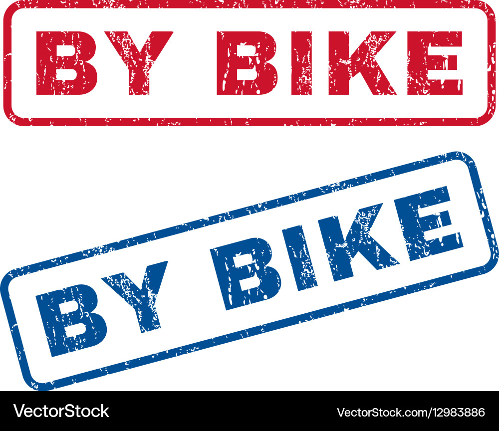 Bike rubber stamps Royalty Free Vector Image - VectorStock