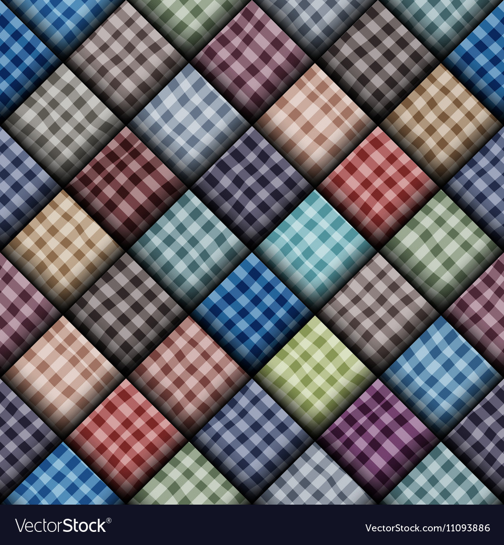 Diagonal plaid pattern Royalty Free Vector Image