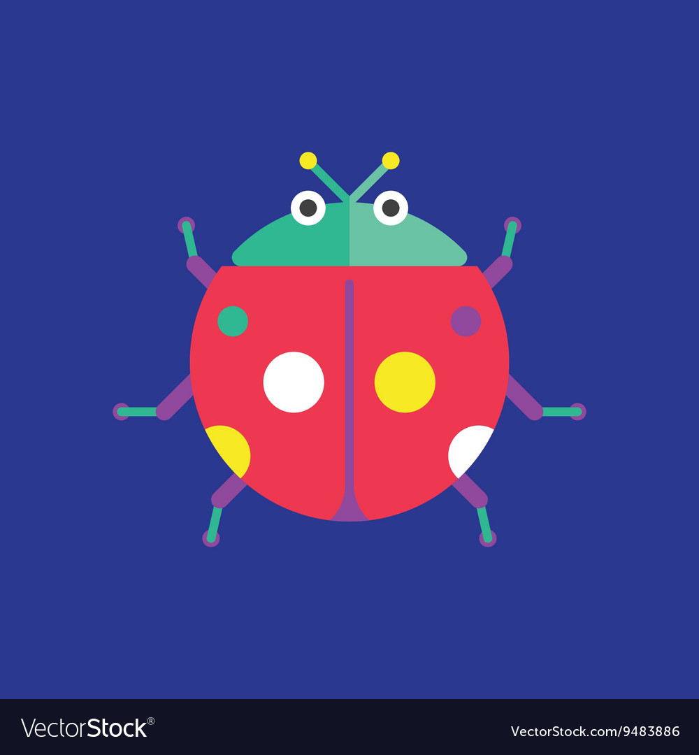 Ladybug icon insect Royalty Free Vector Image - VectorStock