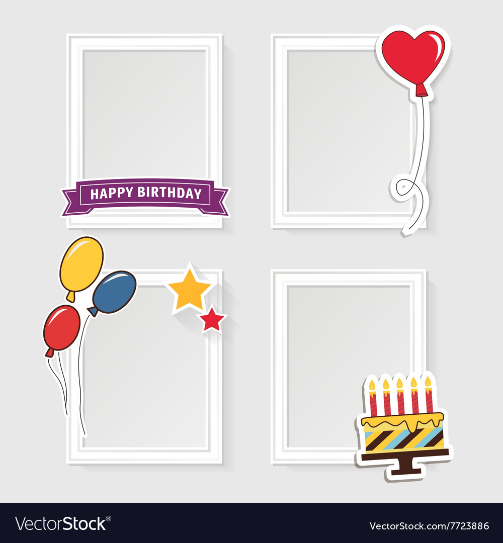 Photo frames concept Royalty Free Vector Image