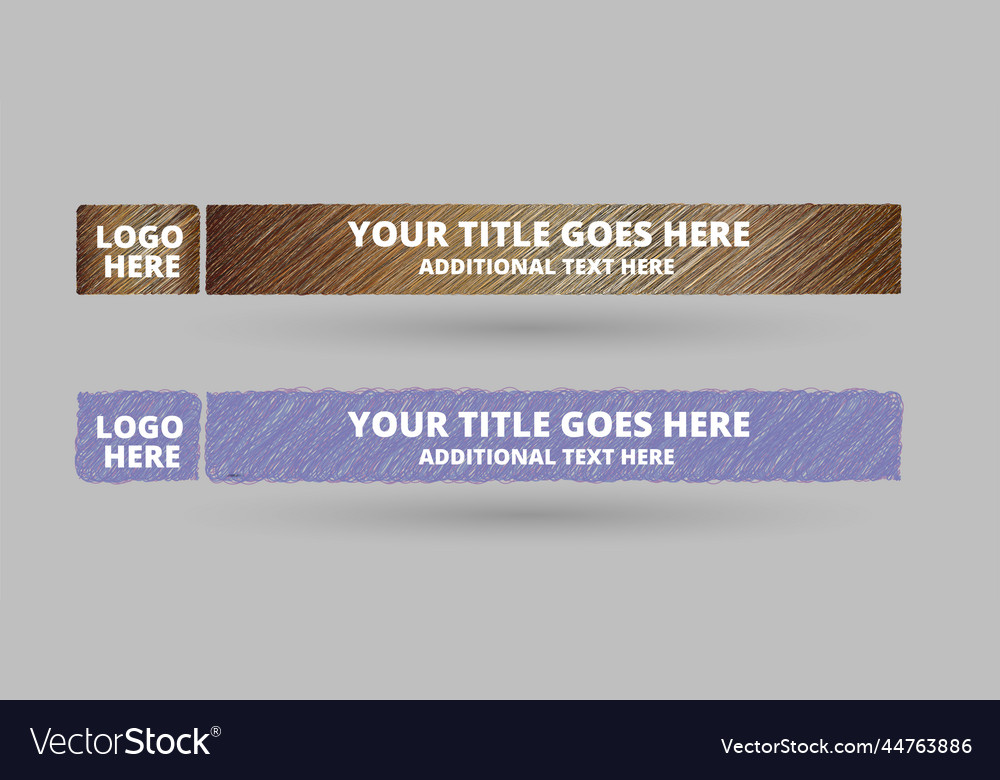 Professional broadcast lower third design template Professional broadcast lower third design template