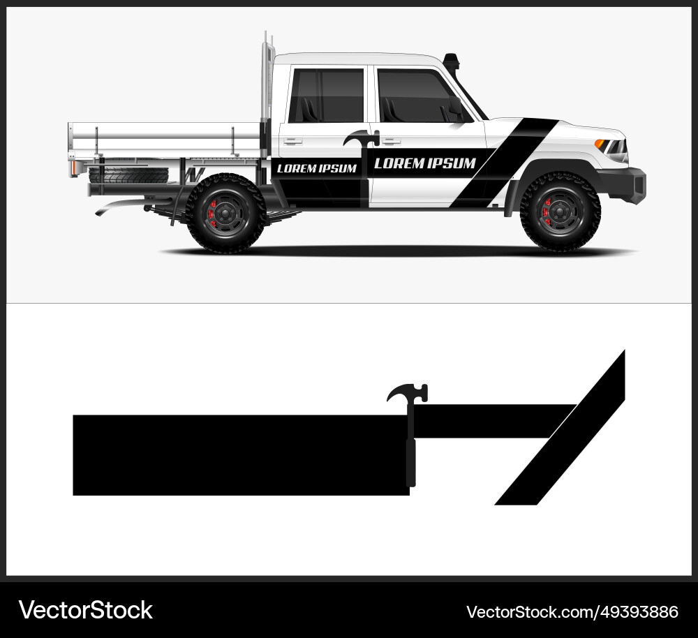 Real estate car wrap design signage Royalty Free Vector