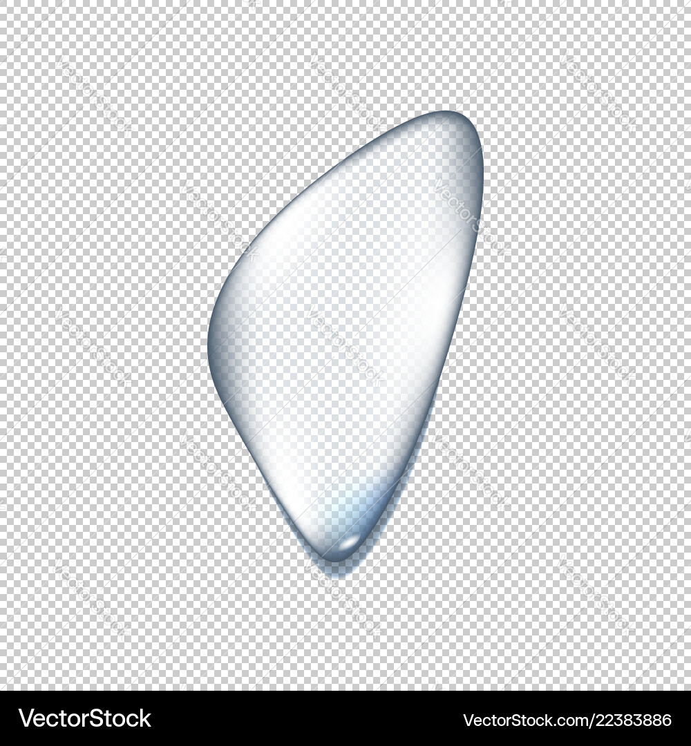 Realistic pure and transparent water drops set Vector Image