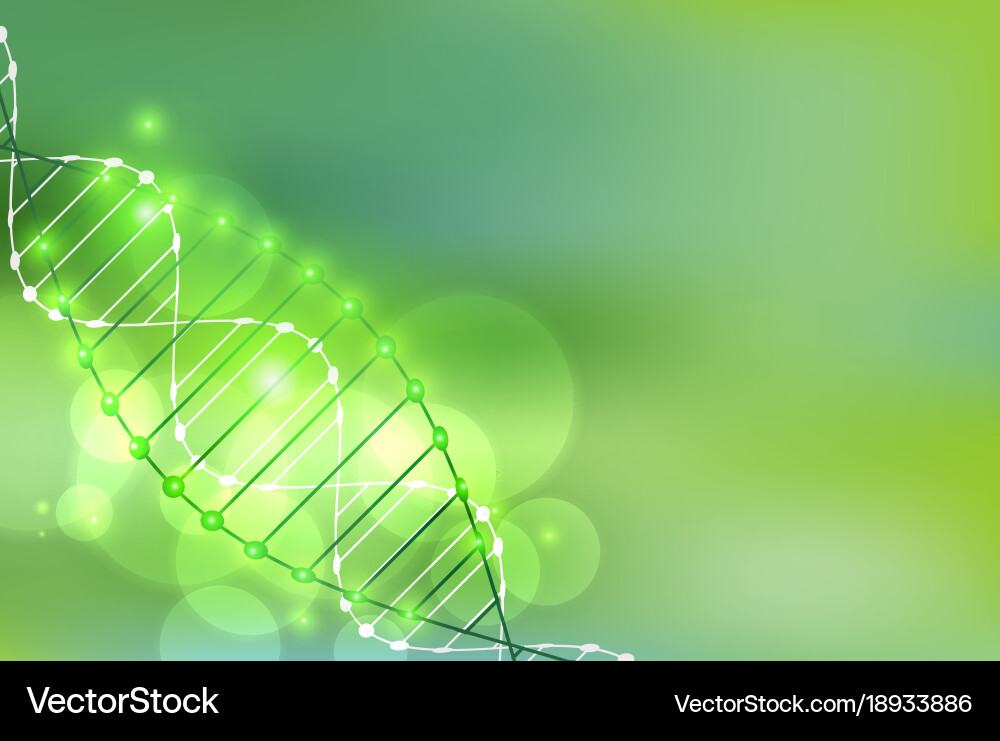 Science template green wallpaper or banner with a Vector Image