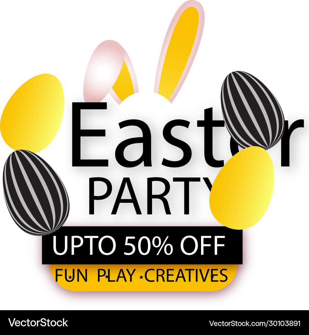 Happy easter day festival design Royalty Free Vector Image