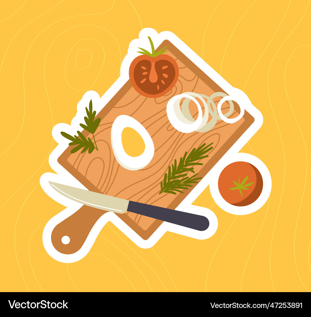 Healthy food sticker Royalty Free Vector Image