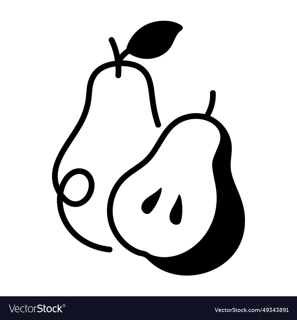 Pear Royalty Free Vector Image - VectorStock