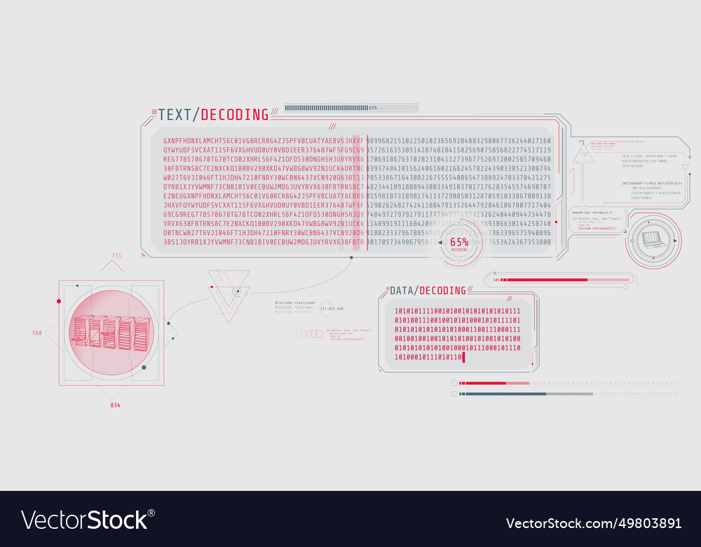 Server Data Processing Interface With Text Vector Image 
