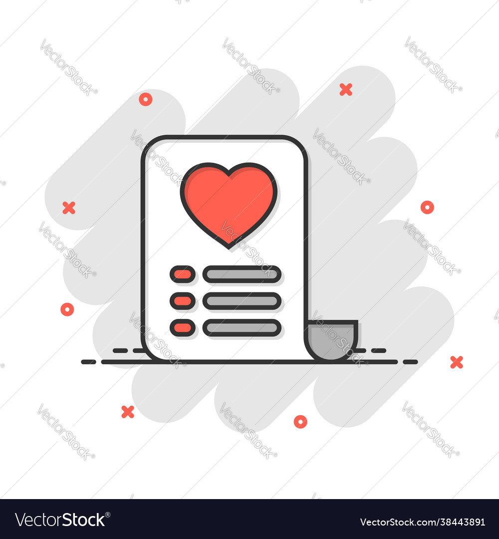 Wishlist icon in flat style like document Vector Image