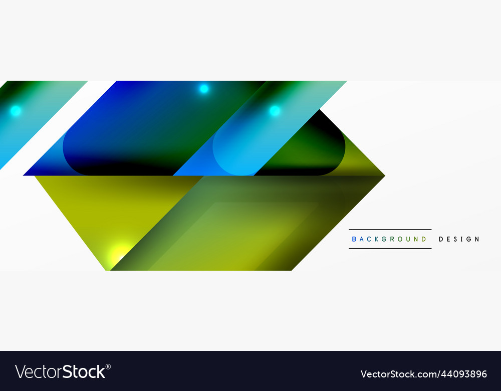 Abstract background simple color geometric shapes Vector Image