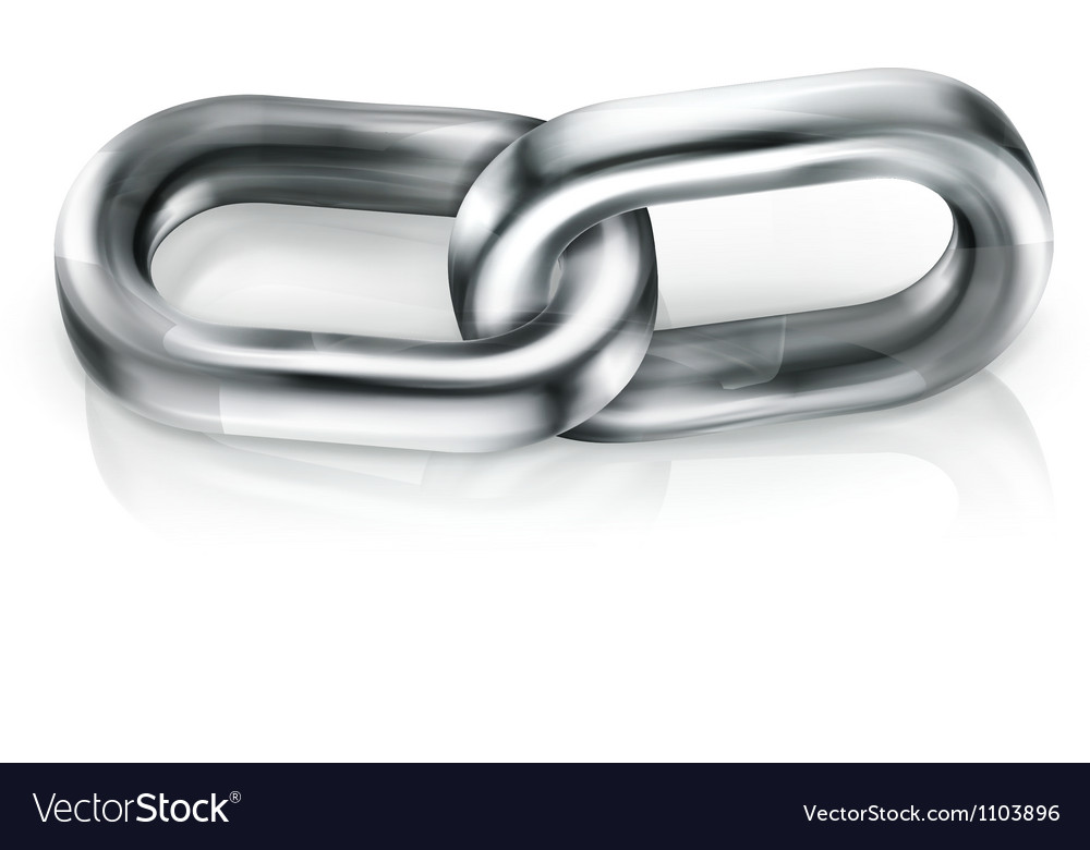 Chain link Royalty Free Vector Image - VectorStock