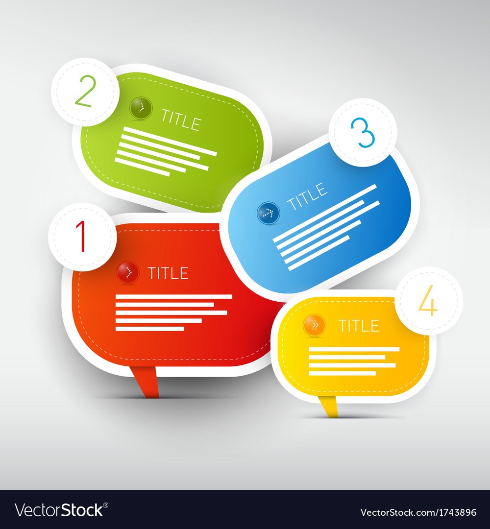 Progress steps for tutorial infographics Vector Image