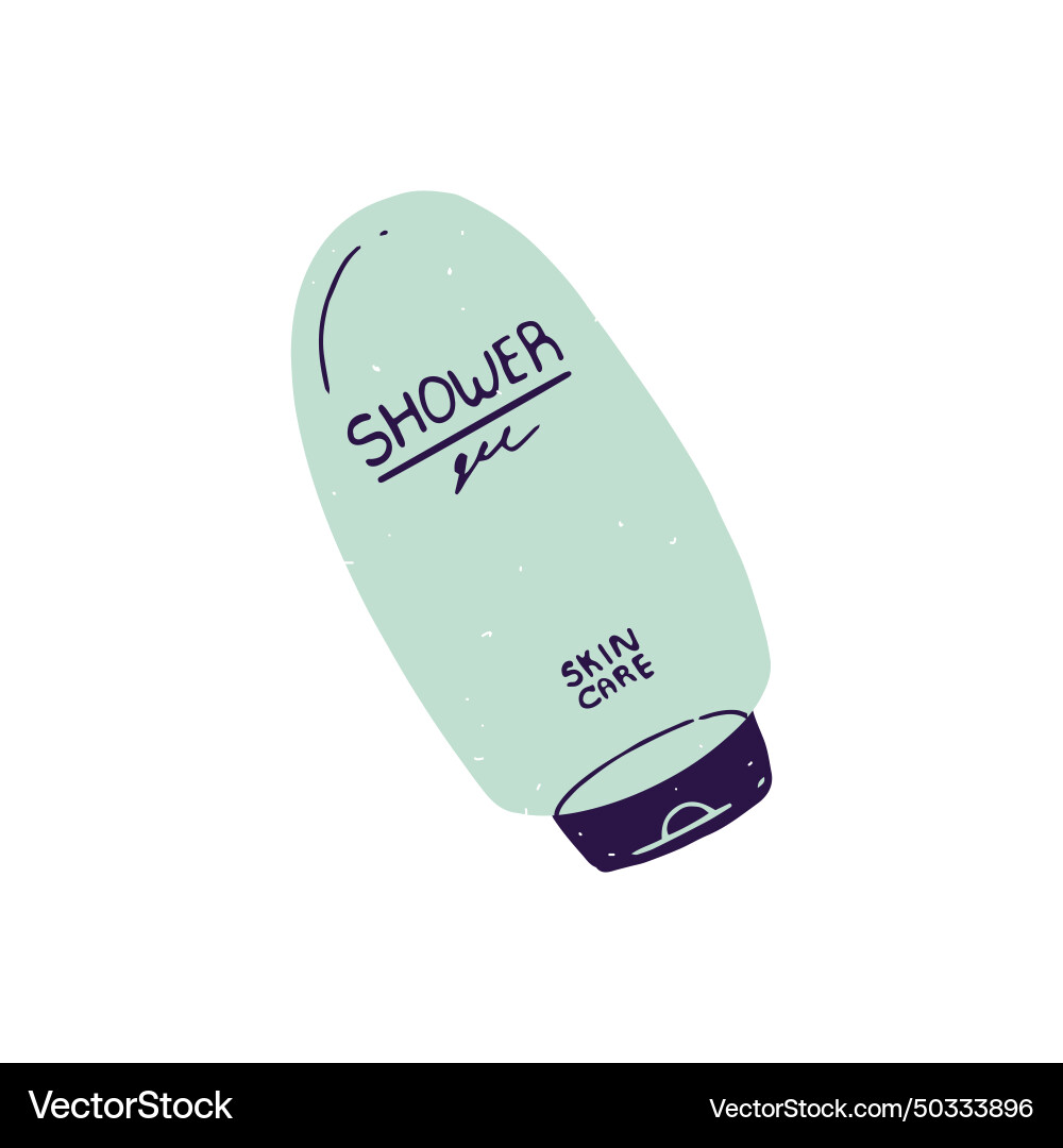 Shower gel bottle liquid bathing soap organic Vector Image