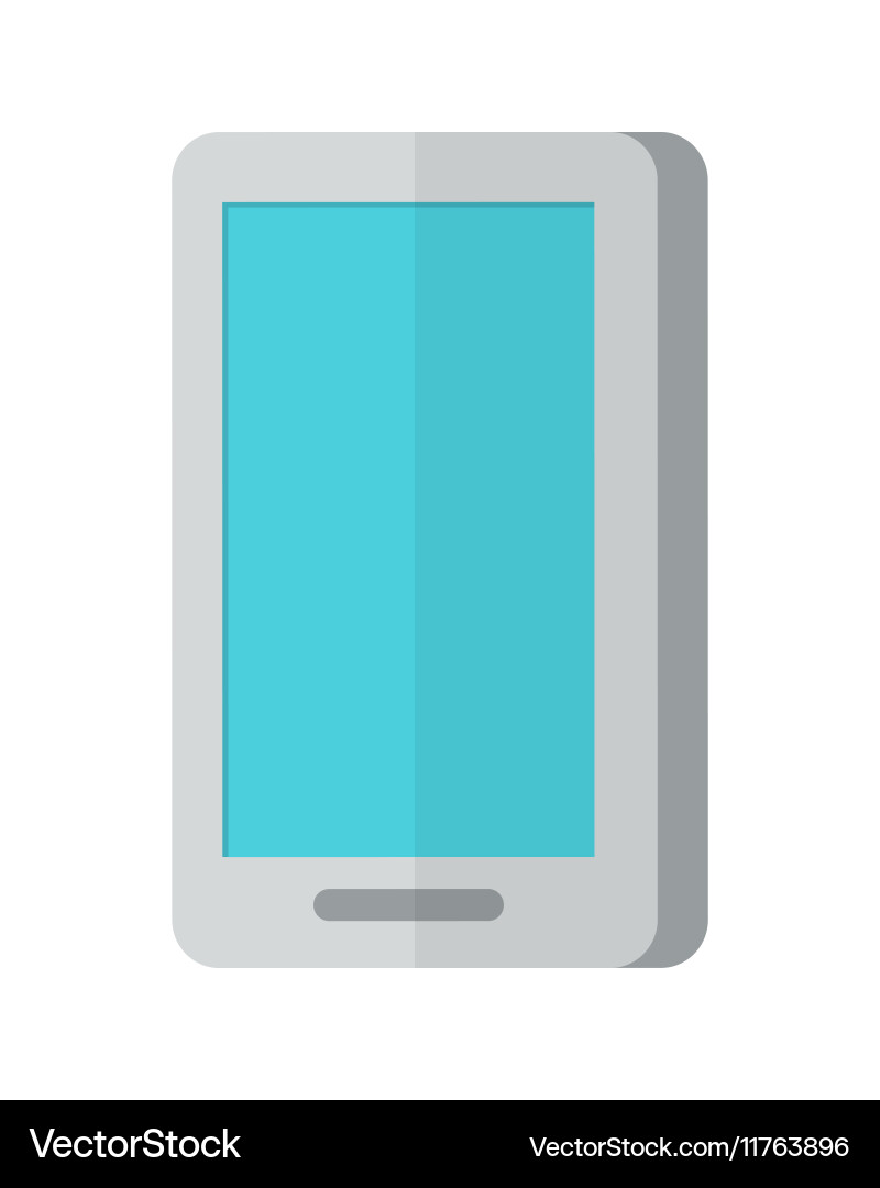 Smartphone isolated on background Royalty Free Vector Image