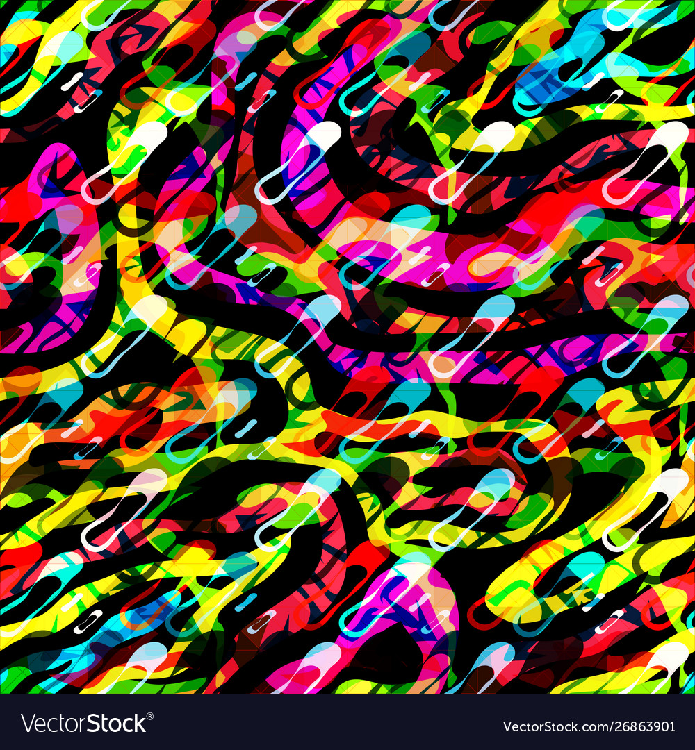 Bright abstract geometric seamless pattern Vector Image