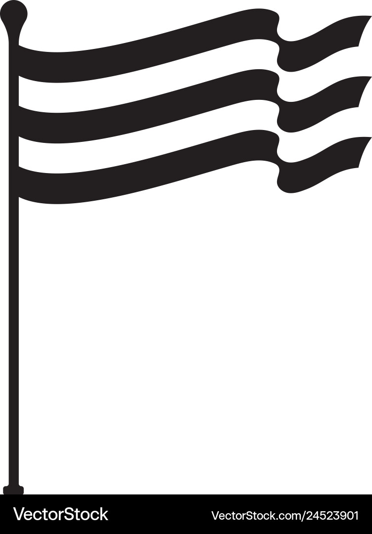 Flag template logo and symbol Royalty Free Vector Image