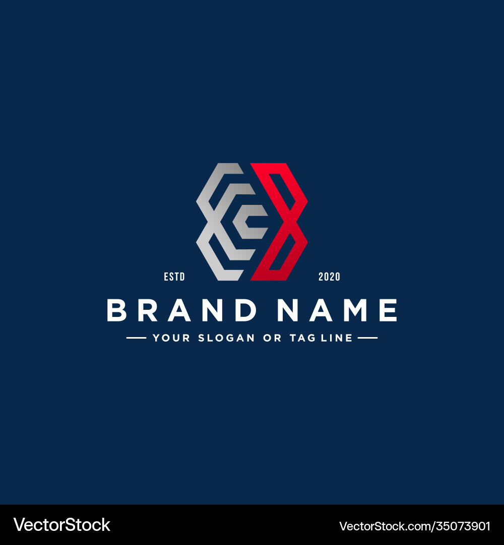 Letter xb colorful logo design Royalty Free Vector Image