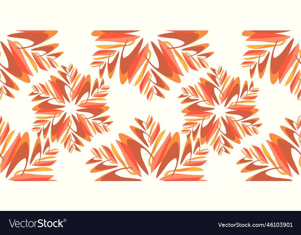 Modern flower seamless pattern Royalty Free Vector Image