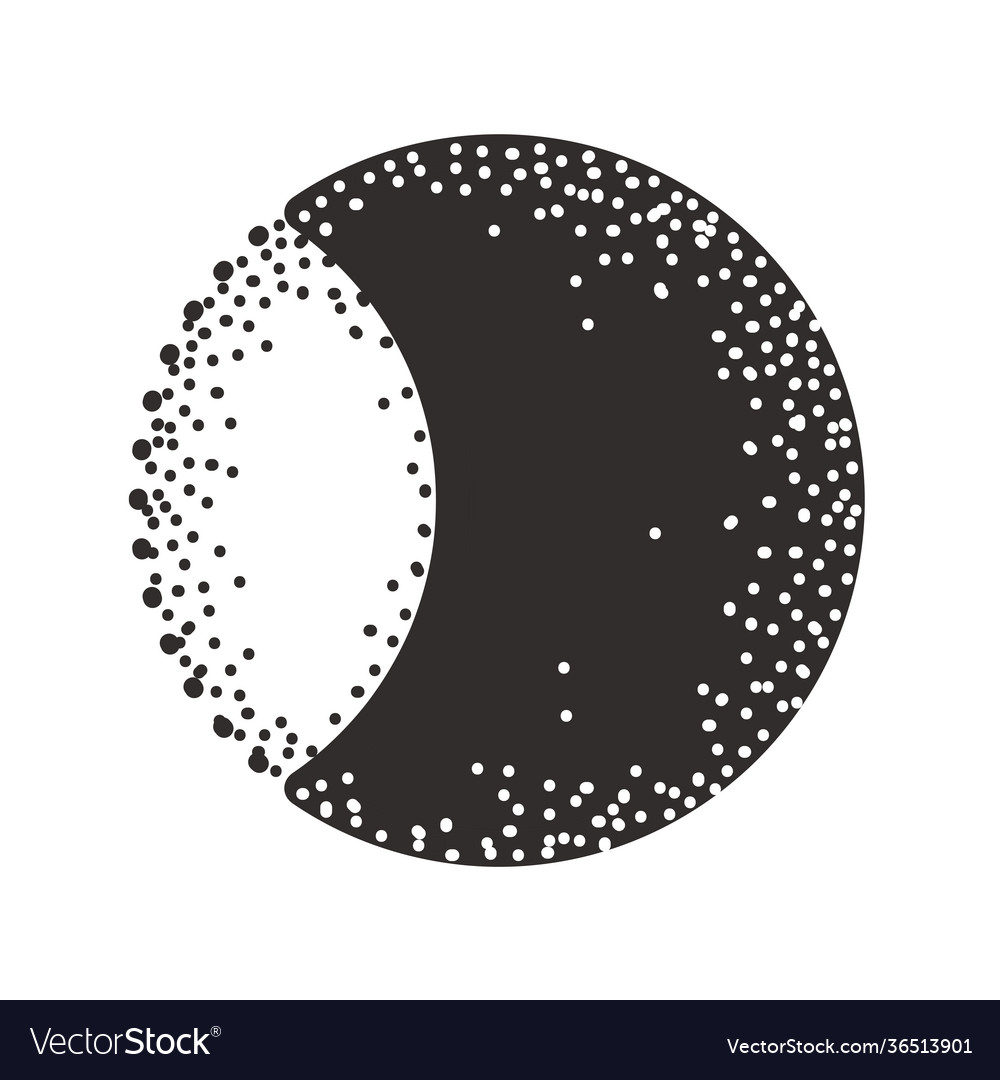 Moon phases galaxy Royalty Free Vector Image - VectorStock