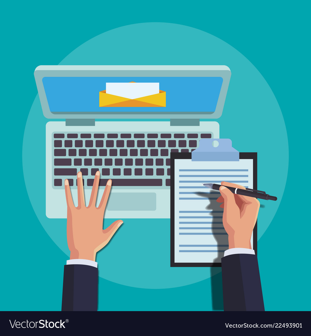 Office and technology Royalty Free Vector Image