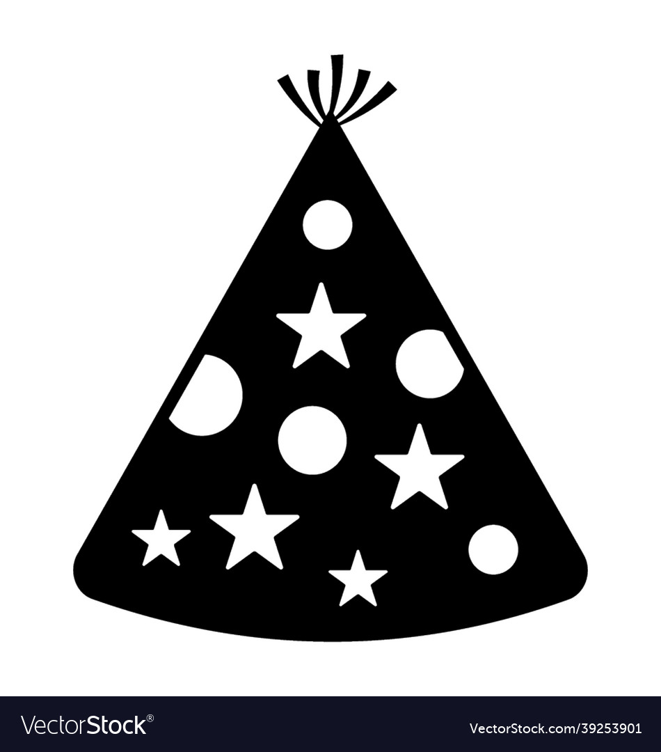 Party hat Royalty Free Vector Image - VectorStock