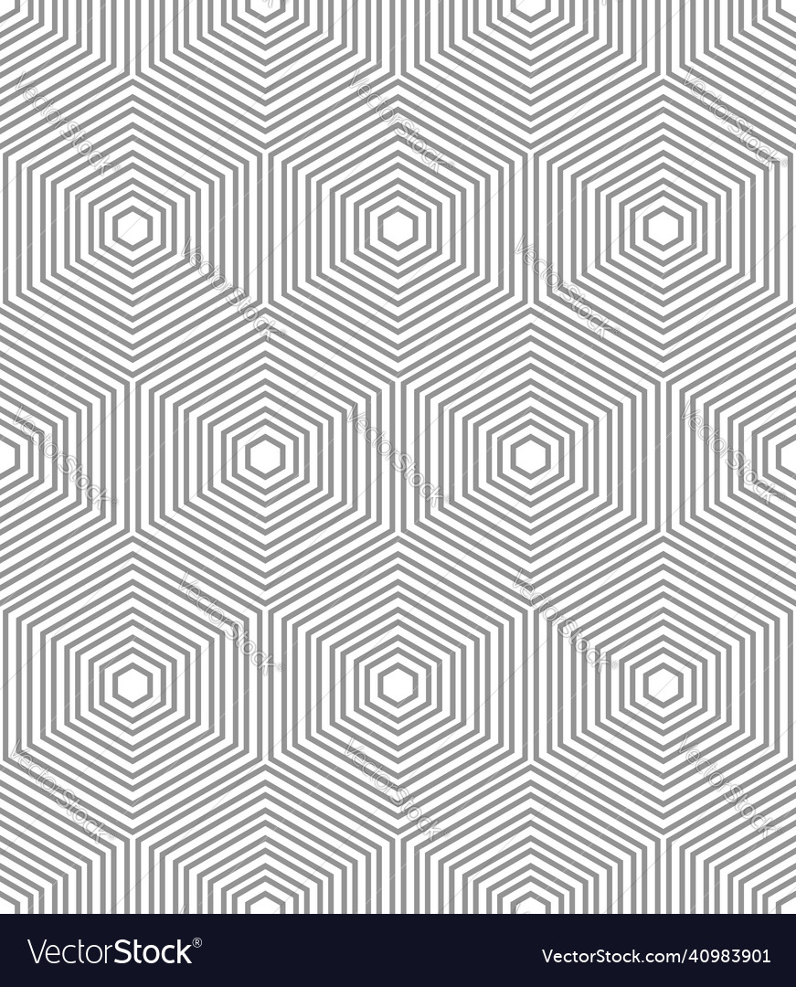 Seamless abstract pattern with hexagonal Vector Image