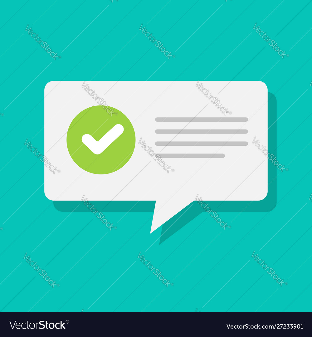 White message notification bubble speech Vector Image