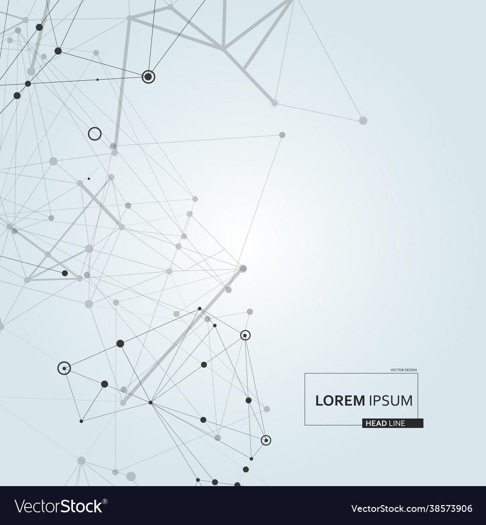 Abstract polygon background technology polygonal Vector Image