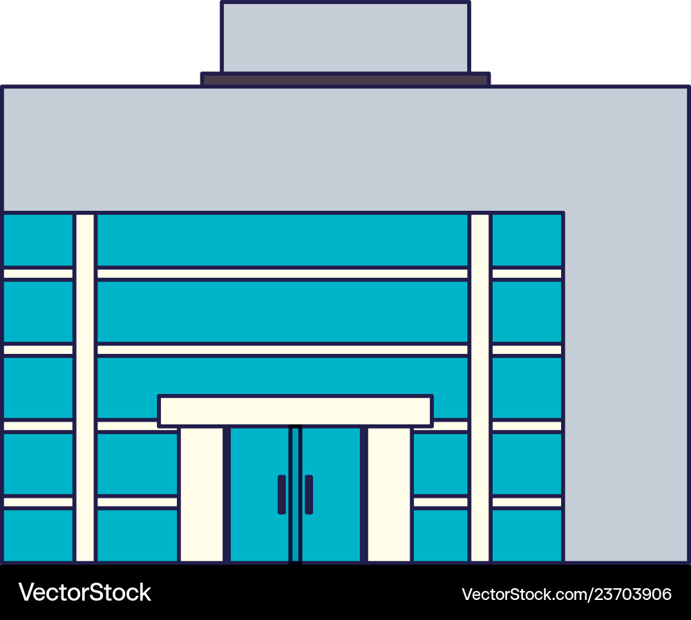 Business building real estate Royalty Free Vector Image