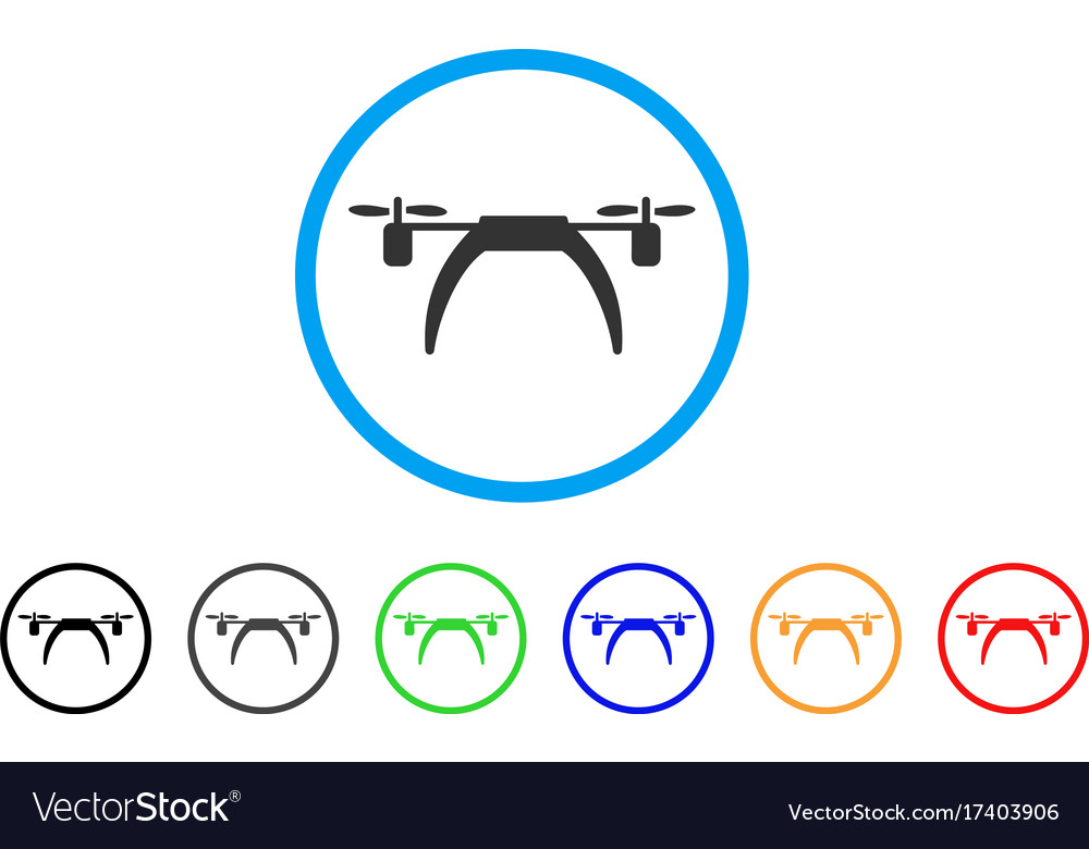 Copter rounded icon Royalty Free Vector Image - VectorStock
