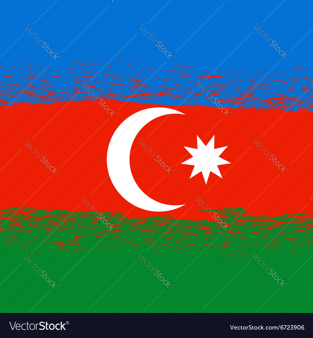 Flag of azerbaijan Royalty Free Vector Image - VectorStock