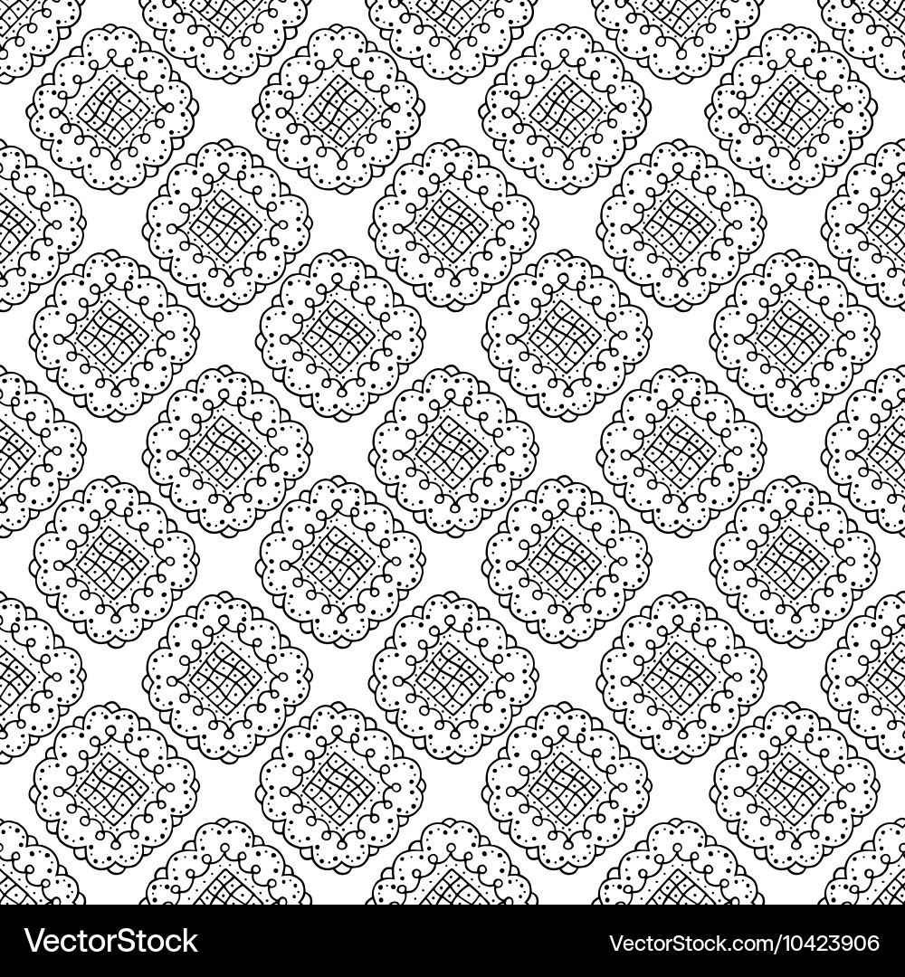 Grey floral patterned background Royalty Free Vector Image