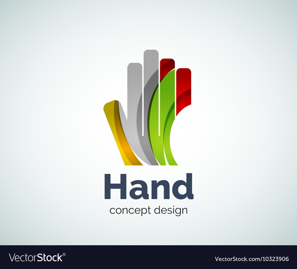 Hand logo template Royalty Free Vector Image - VectorStock