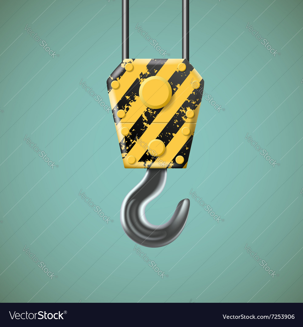 Lifting hook stock Royalty Free Vector Image - VectorStock