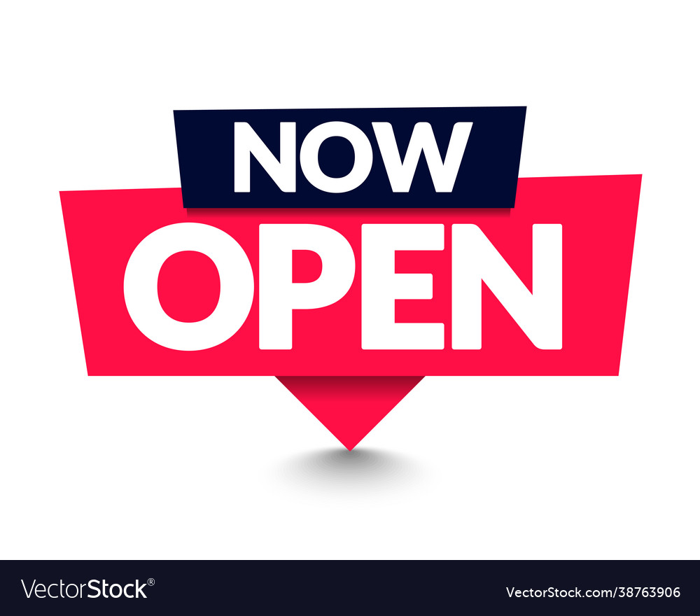 Now open pin Royalty Free Vector Image - VectorStock