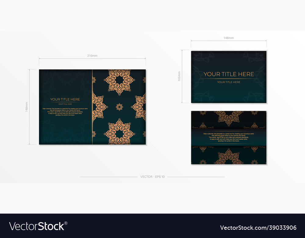 Presentable template for printable design Vector Image
