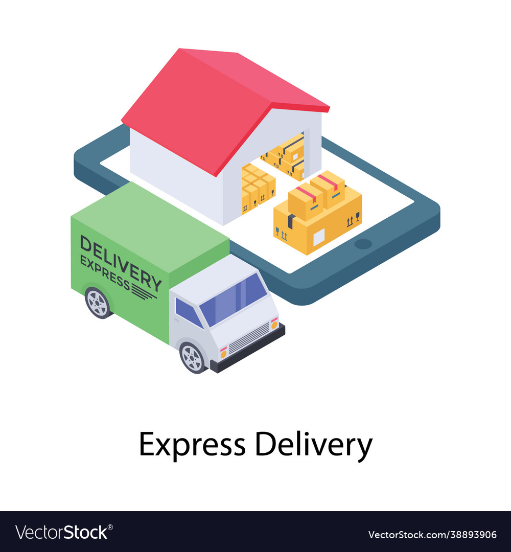 Quick delivery services Royalty Free Vector Image
